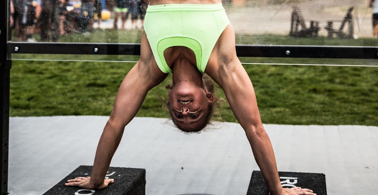 Big Sky, Montana: Women's Handstand Push-Up/Hill Run Event