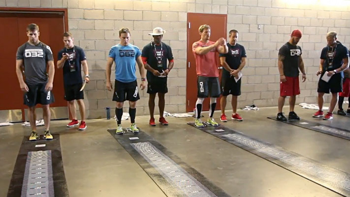 Nate Schrader Wins Men's Broad Jump